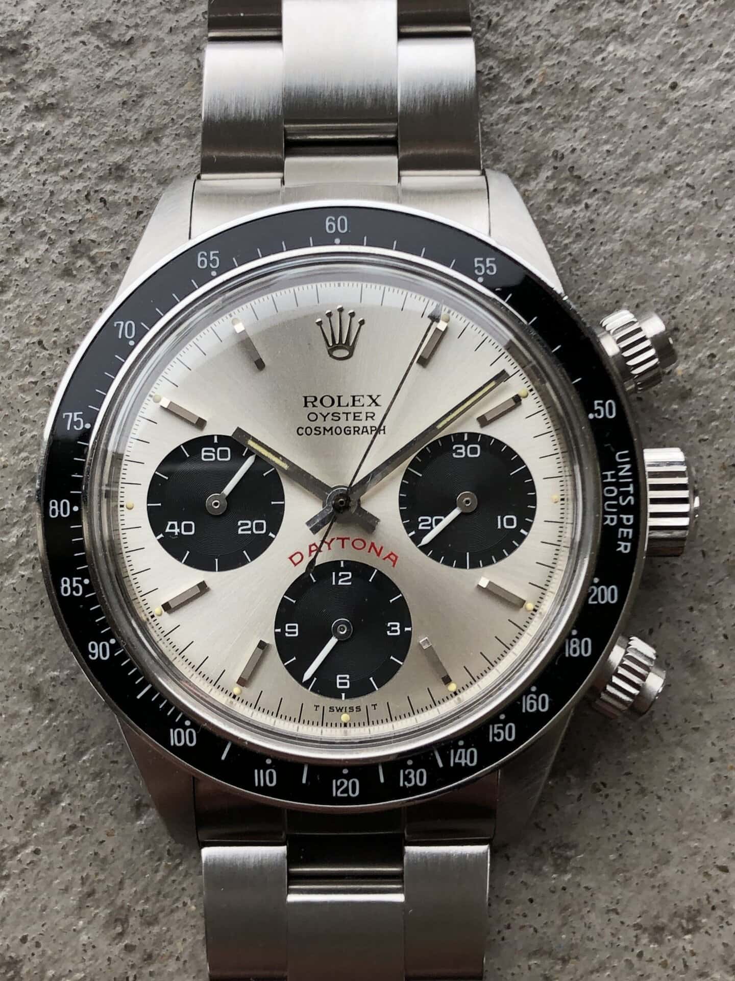 timeXchange ROLEX DAYTONA « floating Big Red » silver full set ref.6263 ...